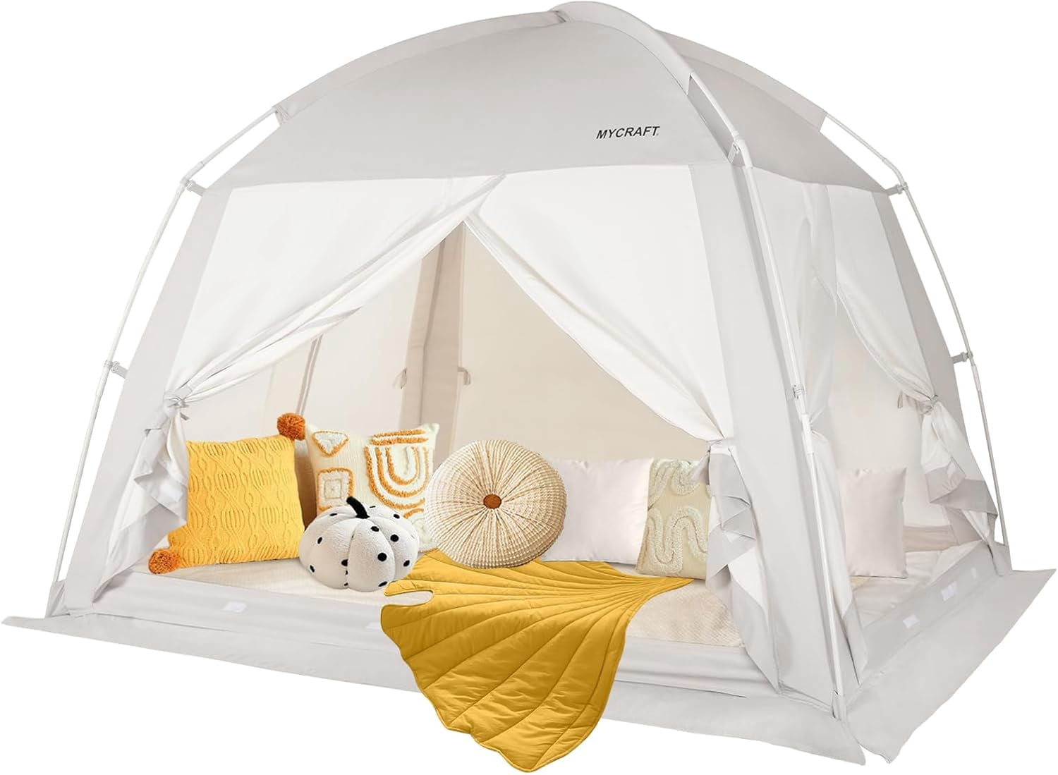 Bed Tents Canopy Bed–Privacy Dream Tent for Cozy Indoor Sleeping, Light ...