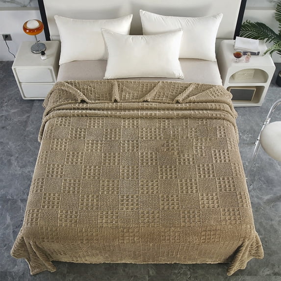 Bed Throws - Fleece Throw Blanket Throws Sofa Breathable Fuzzy Blanket ...