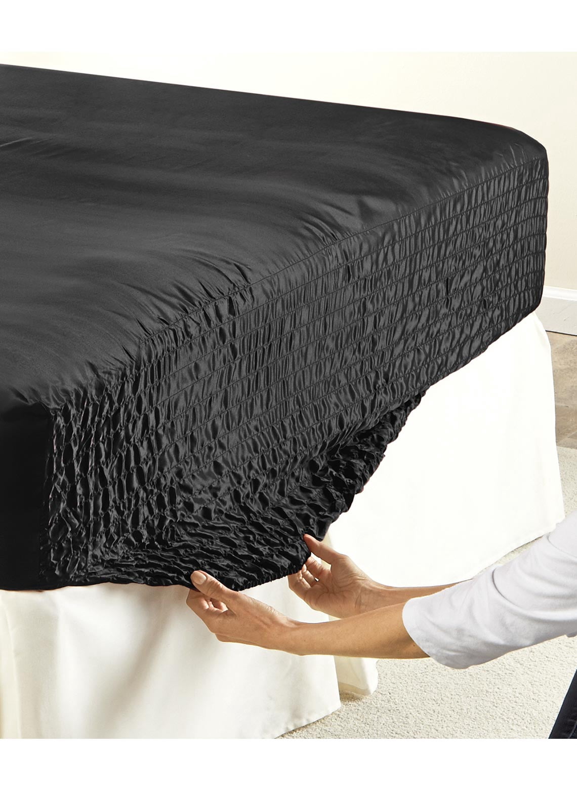 Queen Size Bed Tite Silky Satin Sheet Set - Walmart.com