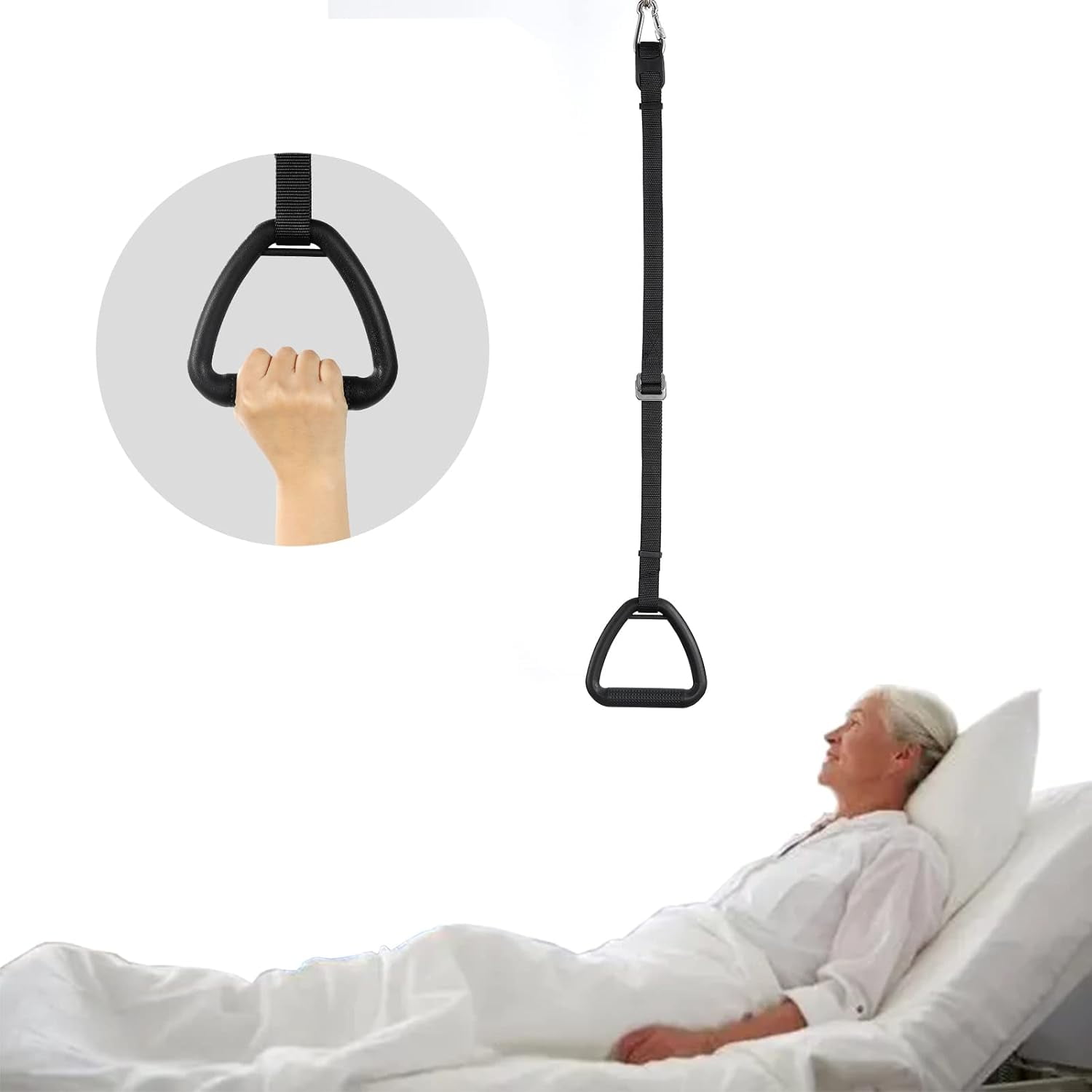 Bed Trapeze for Elderly, Ceiling Mounted Trapeze for Bed Mobility ...
