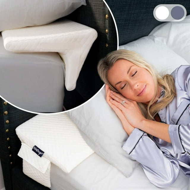 Bed Wedge Pillow for Headboard Gap Up to 7", Triangle Wedge for ...