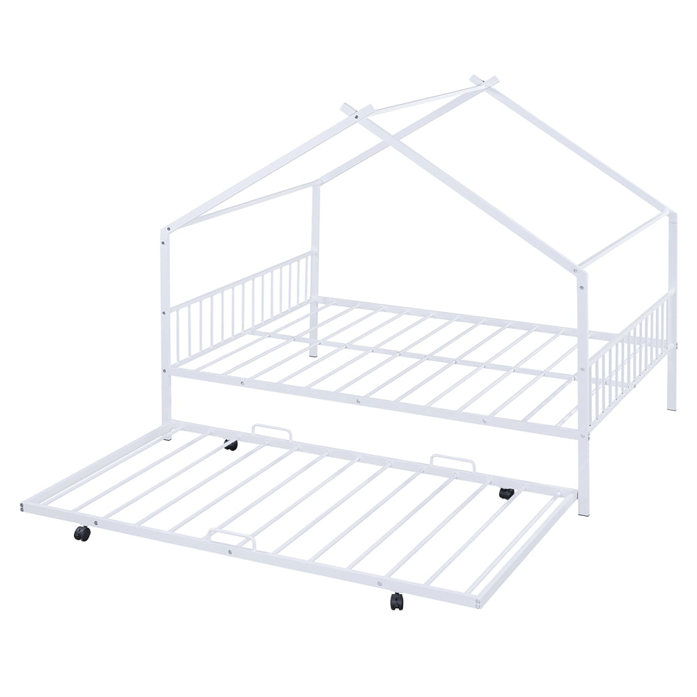 Bed WithOut Platform Bed Frame, Metal Bed Frame With Slat Support ...