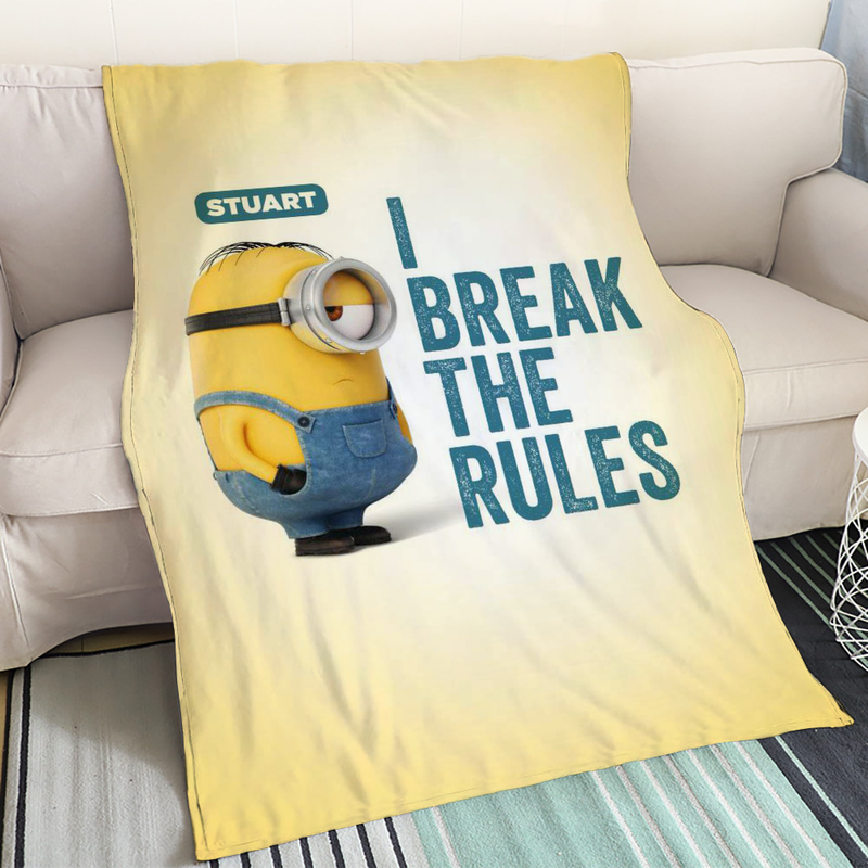 Bed blankets for adults minions throw blanket luxury bedding Cobija ...