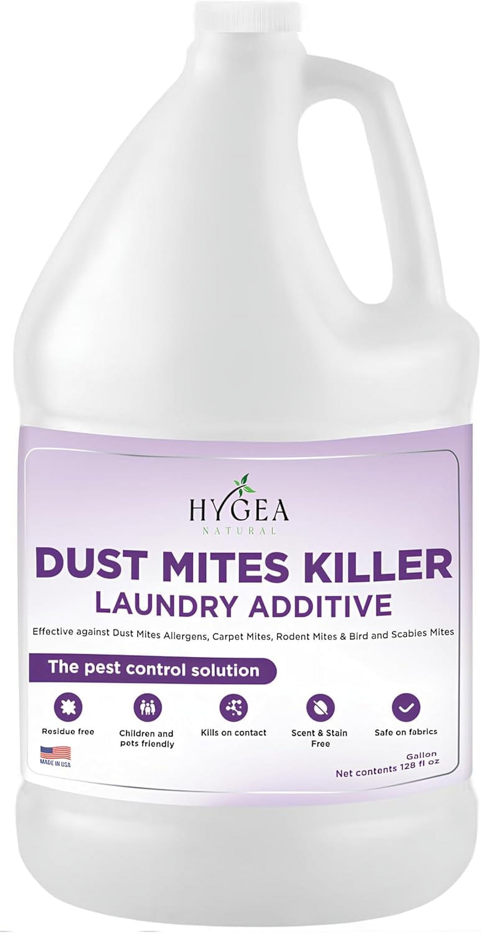 Hygea Natural Dust Mite Remover Laundry Additive, Kid Safe and Pet Safe ...