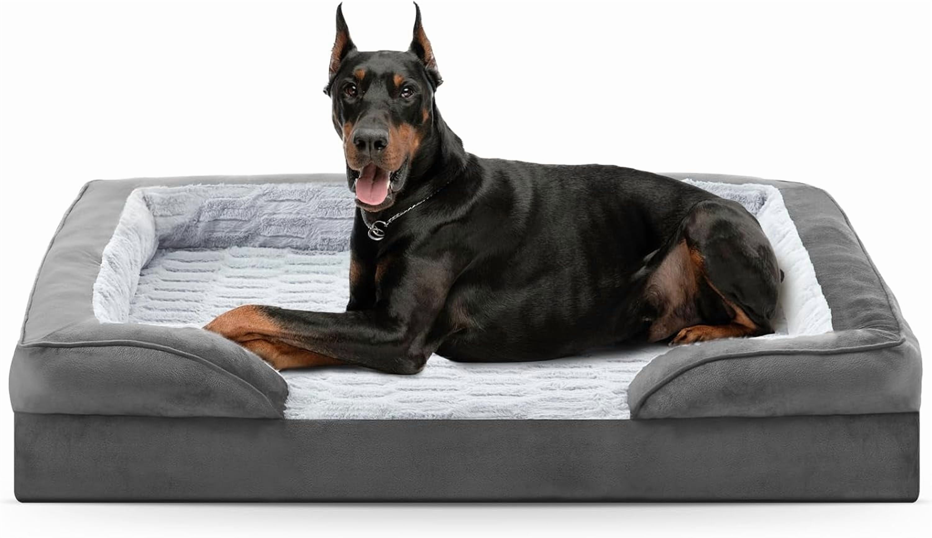 Bed for Dogs - XL Sofa Bed, Ultra Comfy Supportive Pet Bed with ...