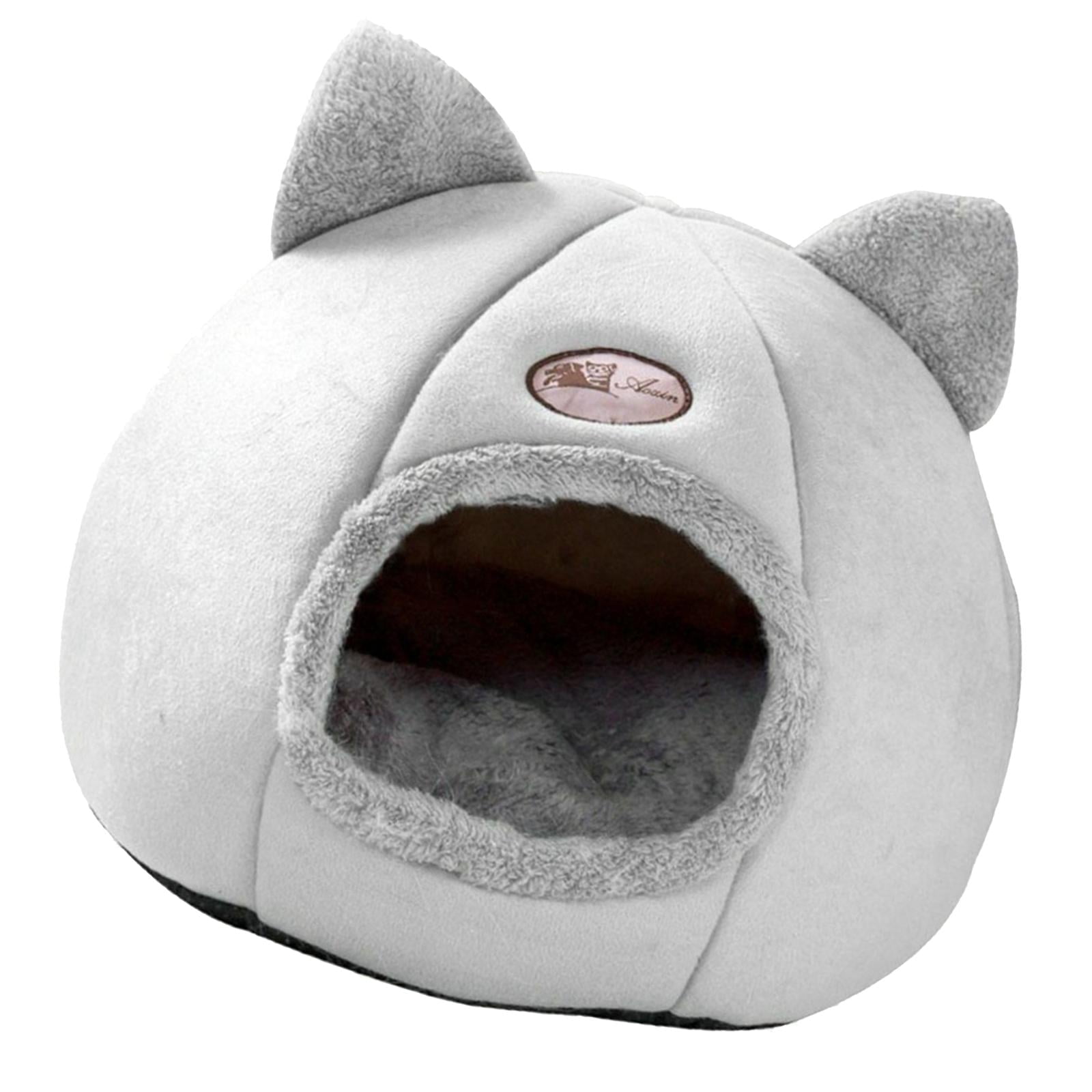 Bed for Indoor Cats Small Dogs Cat Calming Covered Sleeping House for ...