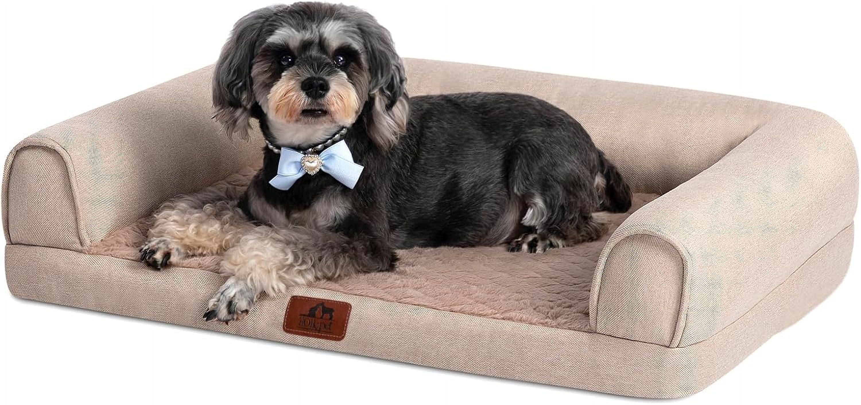 Bed for Medium Dogs, Supportive Pet Couch with Removable Washable Cover ...