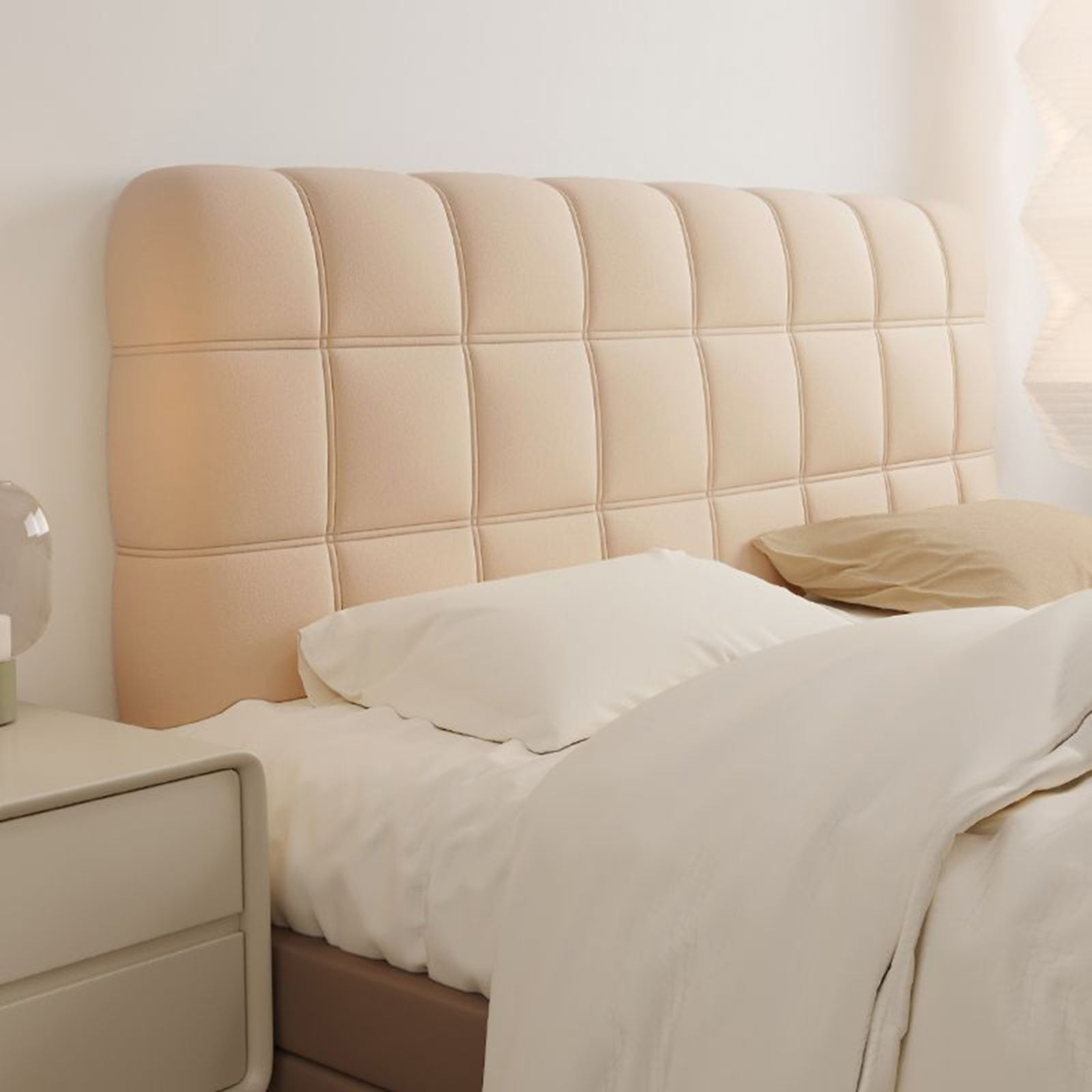 Bed headboard cover, all-inclusive headboard cover, multifunctional bed ...