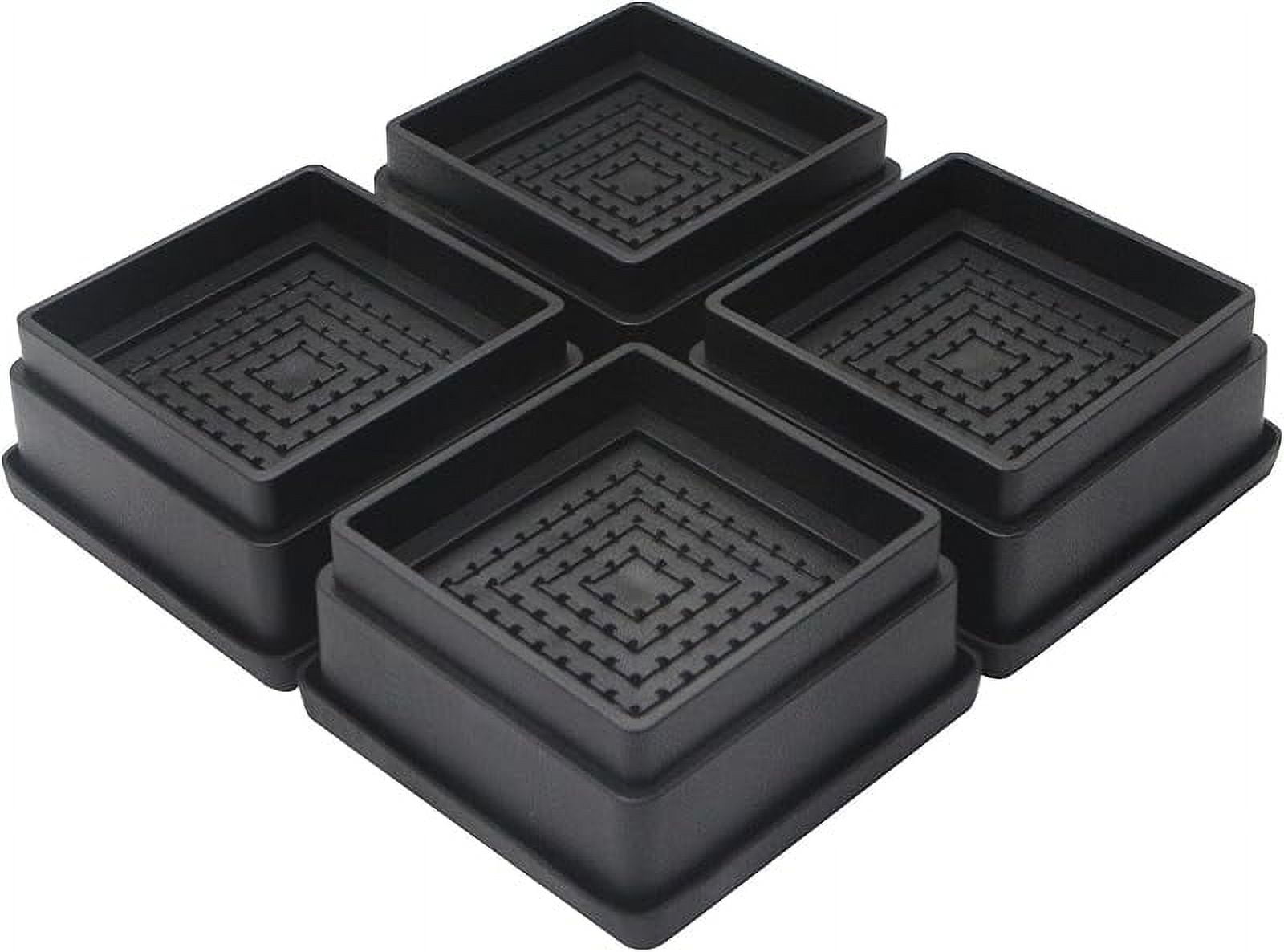 Bed risers 1 inch, set of 4, adjustable bed furniture risers 1, 2 inch ...