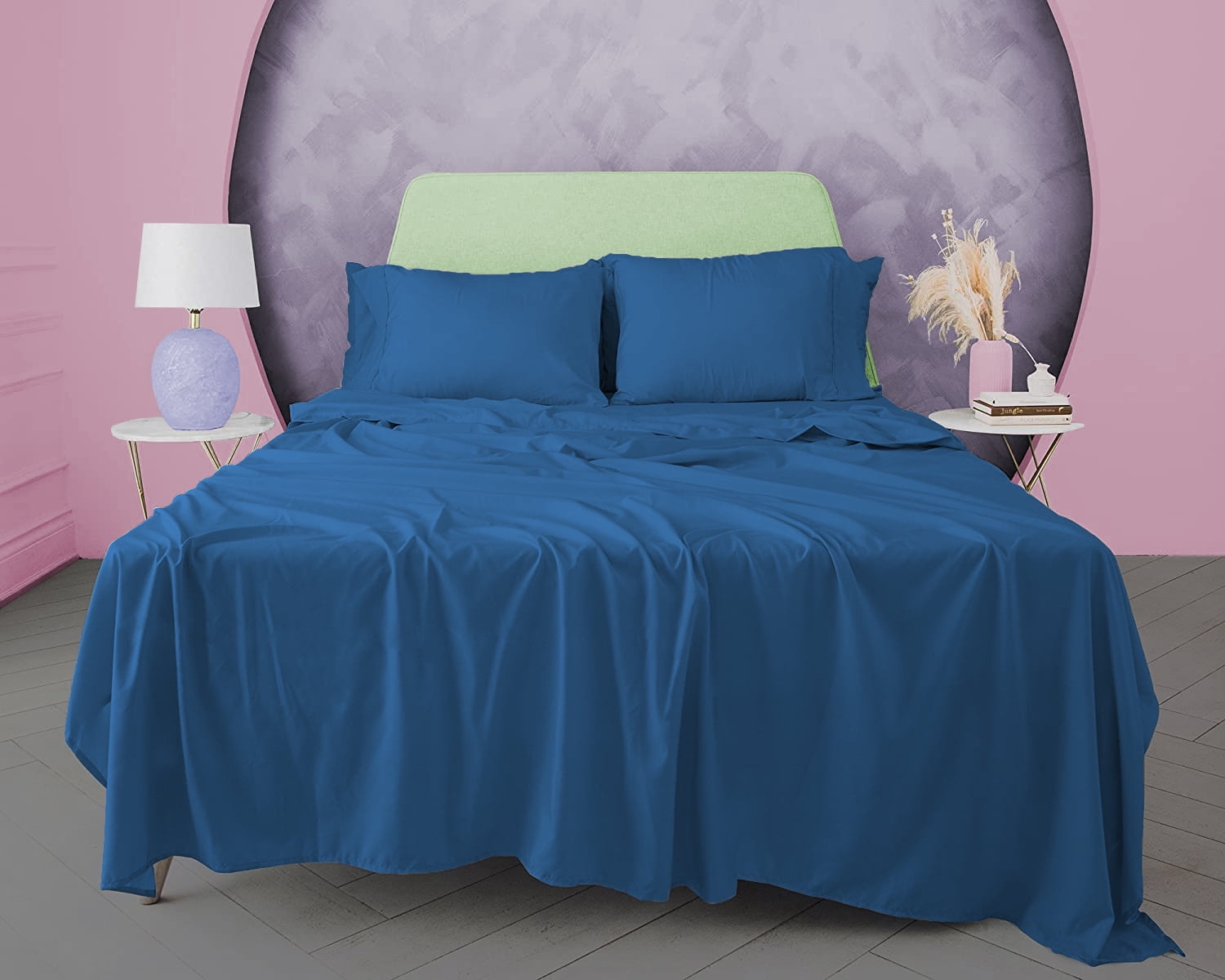 BedDecor Wonderful 3 Piece Flat Sheet 100% Egyptian Cotton 600 TC.Soft ...