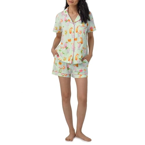 BedHead - S/S Shorty Stretch Jersey PJ Set - Summer Sips - Medium ...