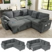 The Magic Home 150" Cloud Sectional Couch, Modern Modular Sofa with ...