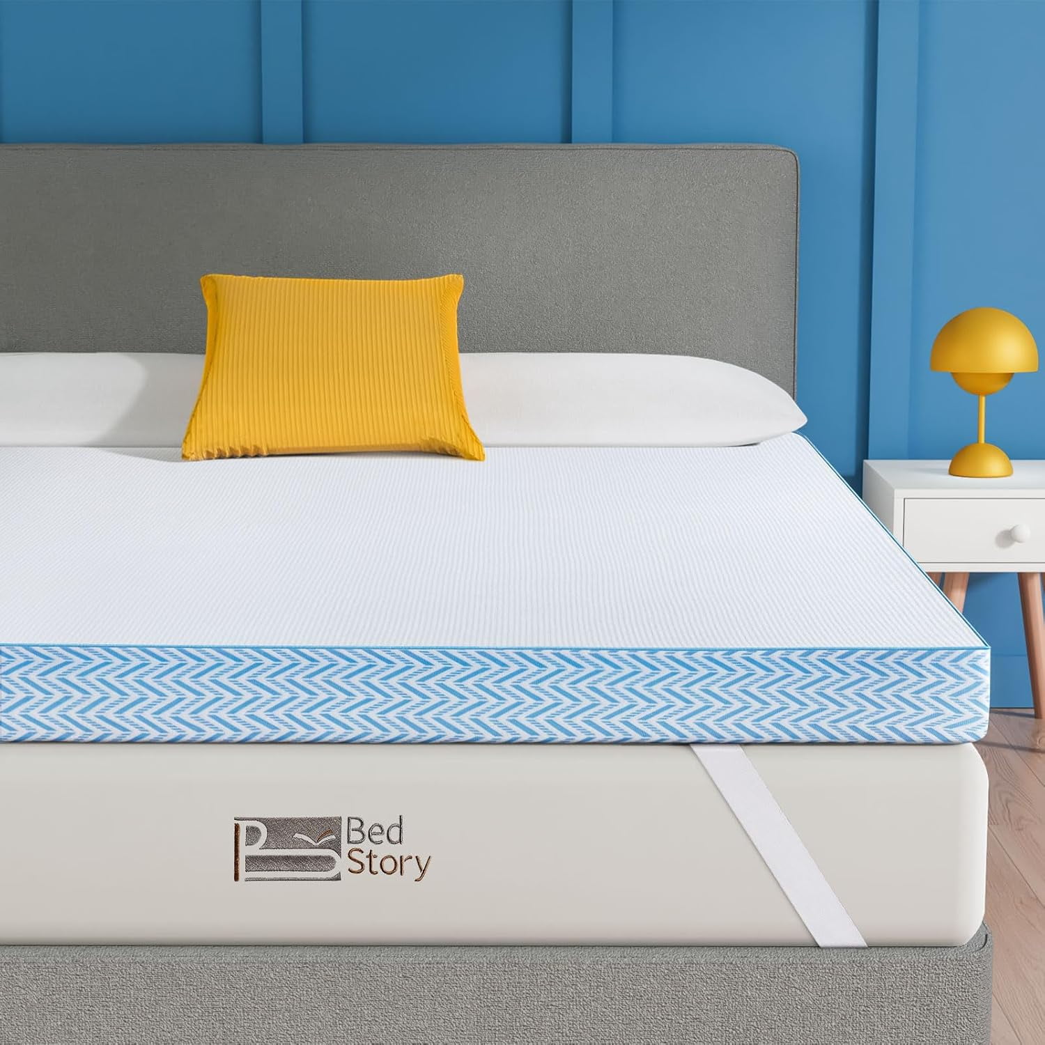 BedStory Firm Mattress Topper King Size - 3 Inch Memory Foam Bed ...