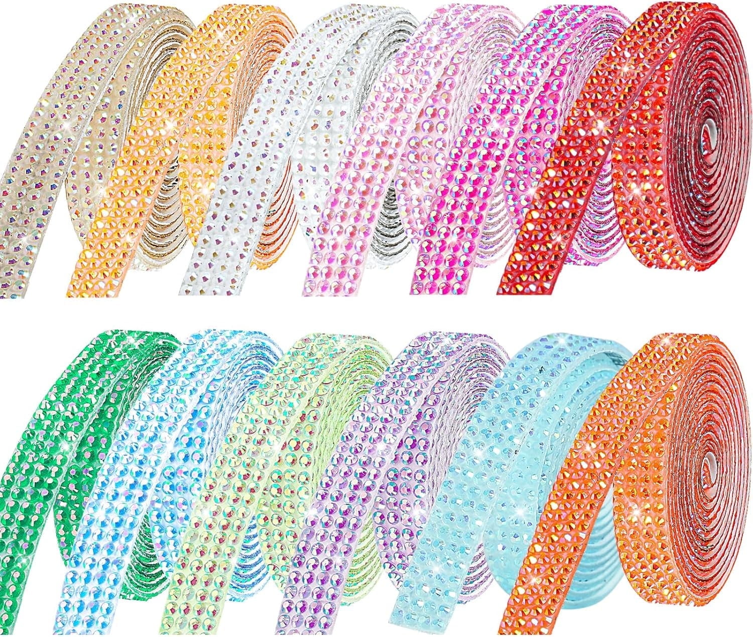 Bedazzling Strips, 12-Yard Rhinestone Strips for DIY Craft, Rhinestones ...