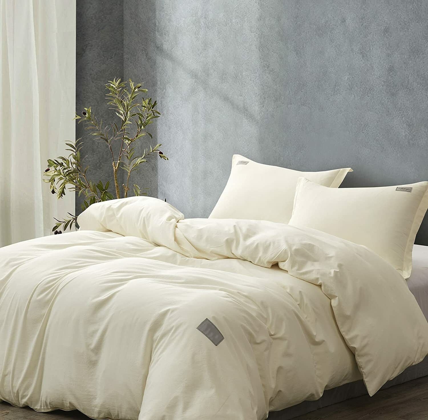 Bedding 3 Pieces Duvet Cover Set, Machine Washable Ultra Soft ...