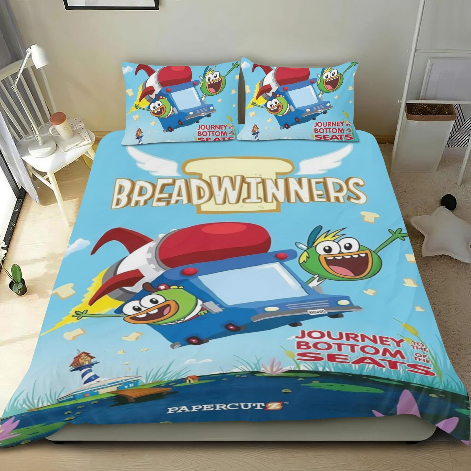 Bedding All Season Duvet Cover Set Breadwinners with 2 Pillow Cases, 3 ...