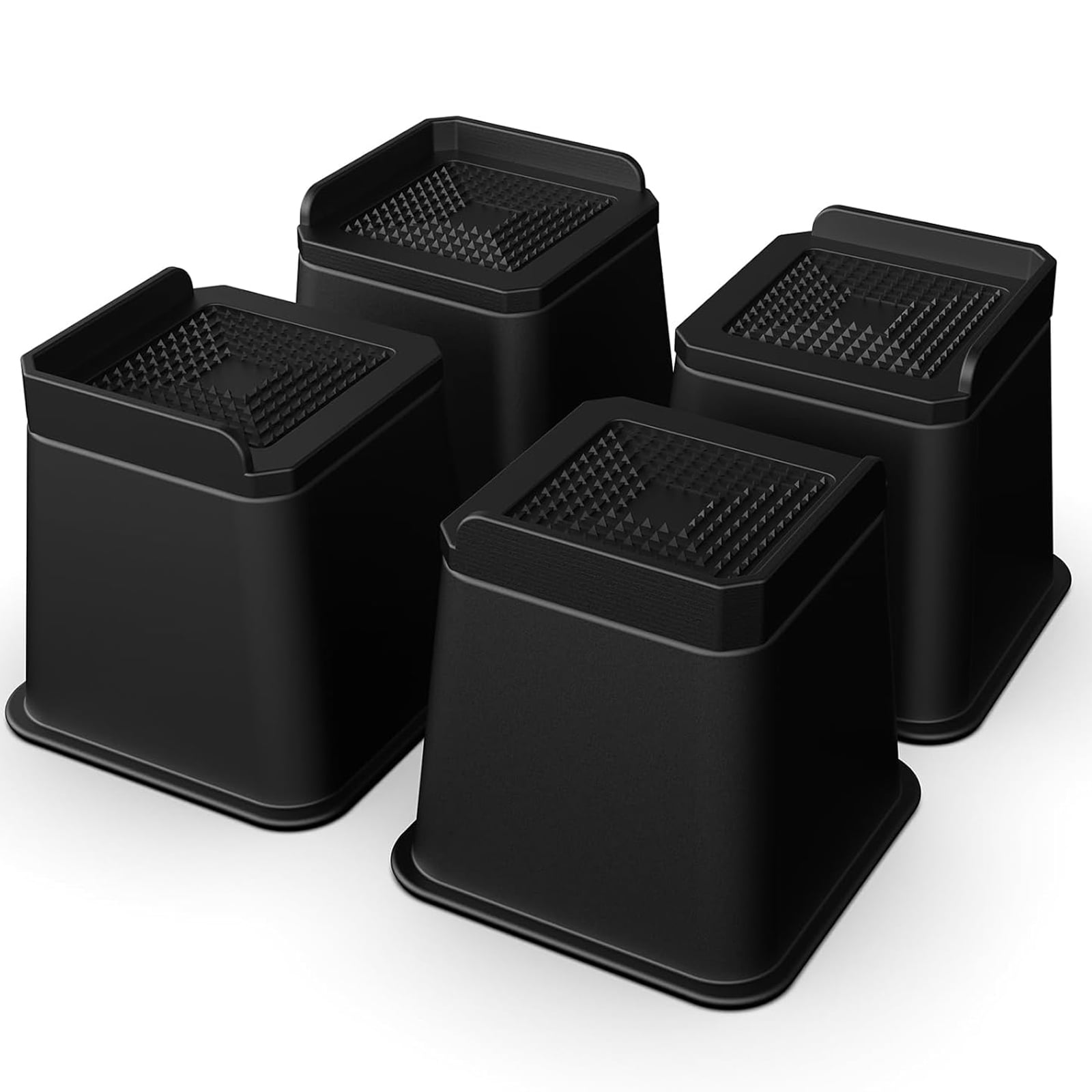 Bedding Bed Risers Pack of 4, Adjustable Furniture Risers 1, 3 or 4 ...