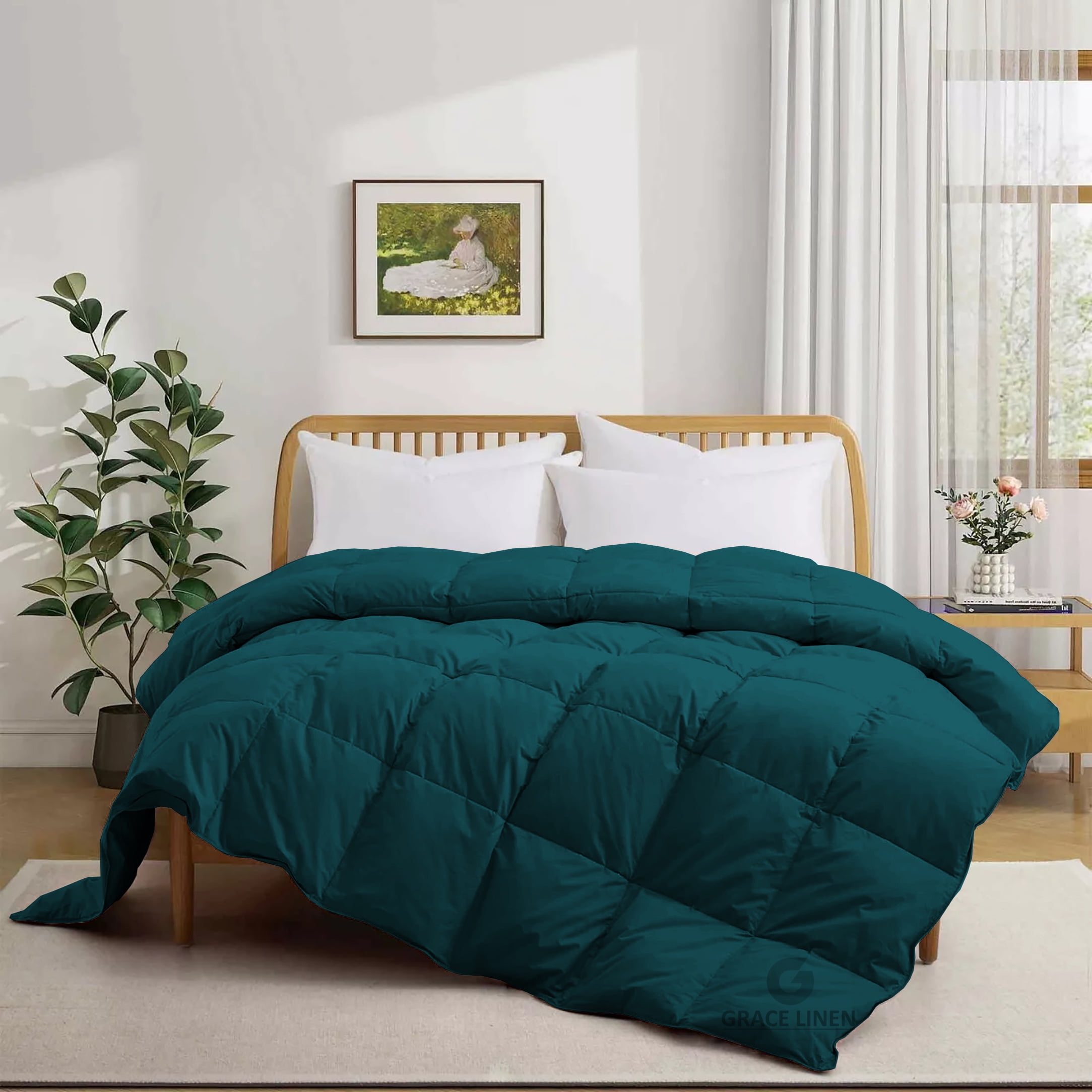 Bedding Comforter Oversized Queen, Duvet Insert, Quilted Comforter with ...