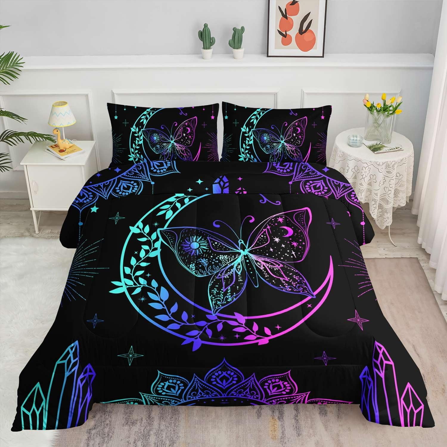 Bedding Comforter Set Paris Street Scenery Eiffel Tower Printed Pattern ...