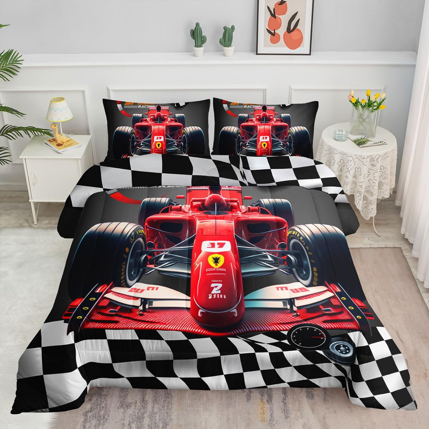 Bedding Comforter Set Paris Street Scenery Eiffel Tower Printed Pattern ...