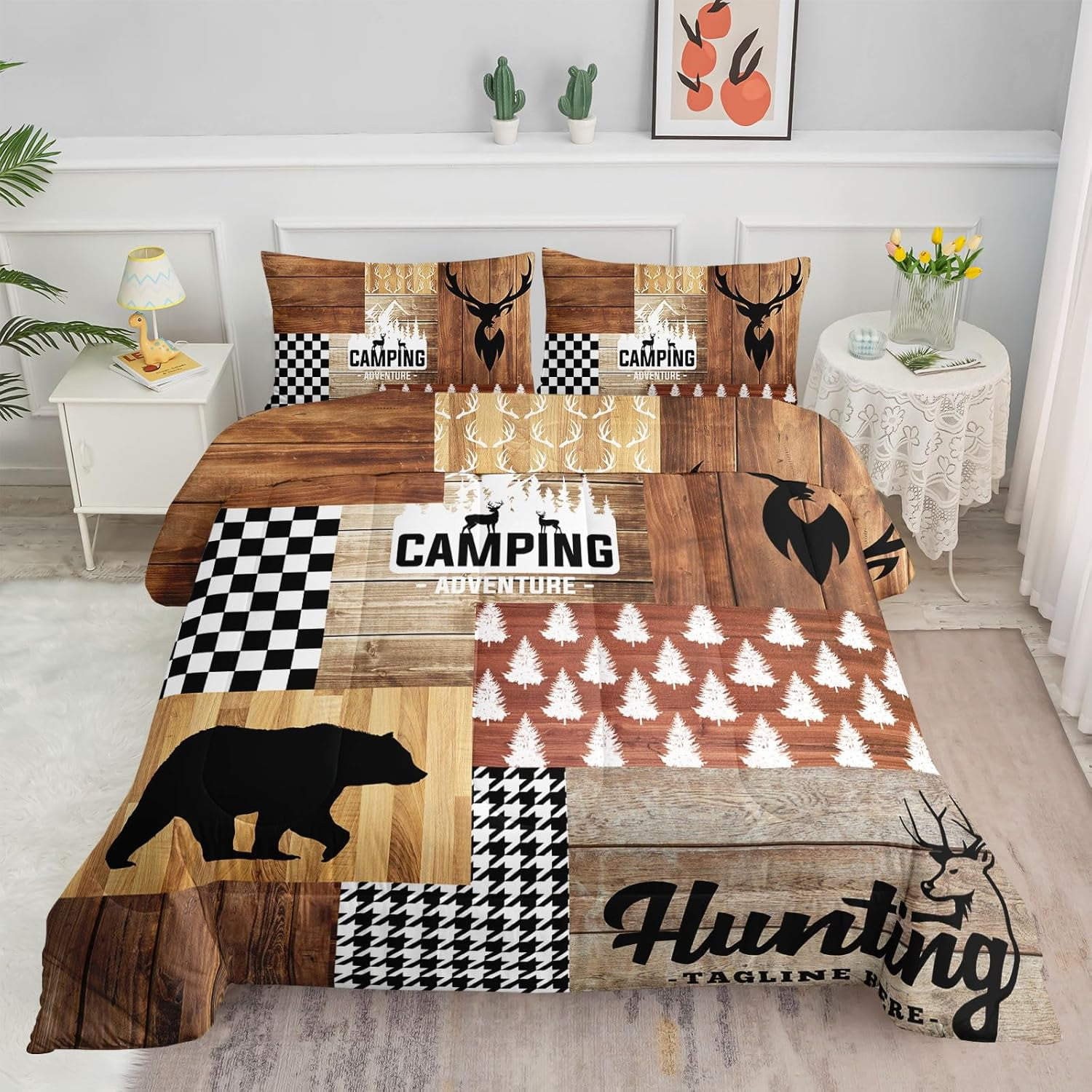 Bedding Comforter Set Paris Street Scenery Eiffel Tower Printed Pattern ...