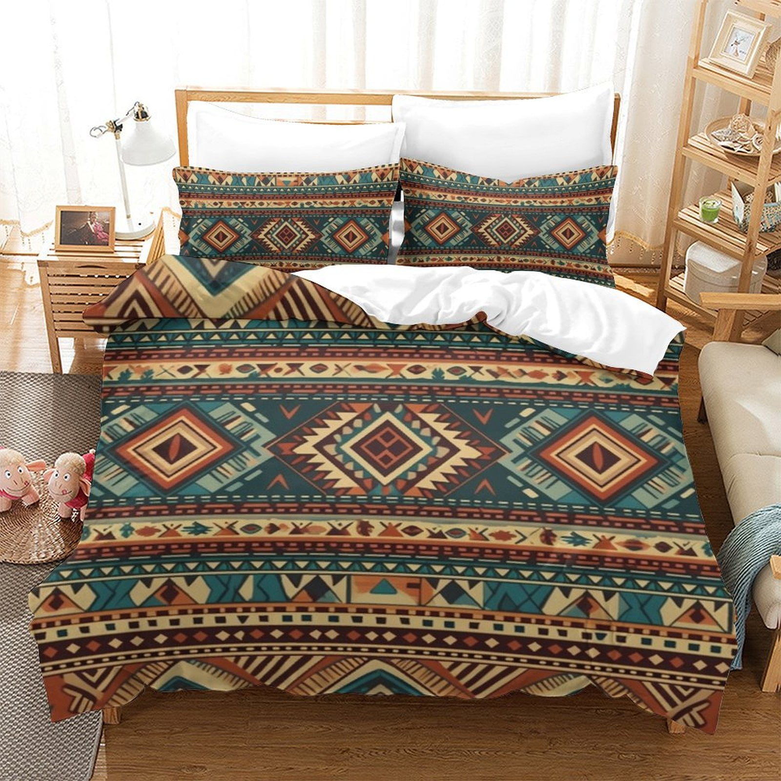 Bedding Cover Set Bohemian Style Comforter Cover Set Bedroom Guest Room ...