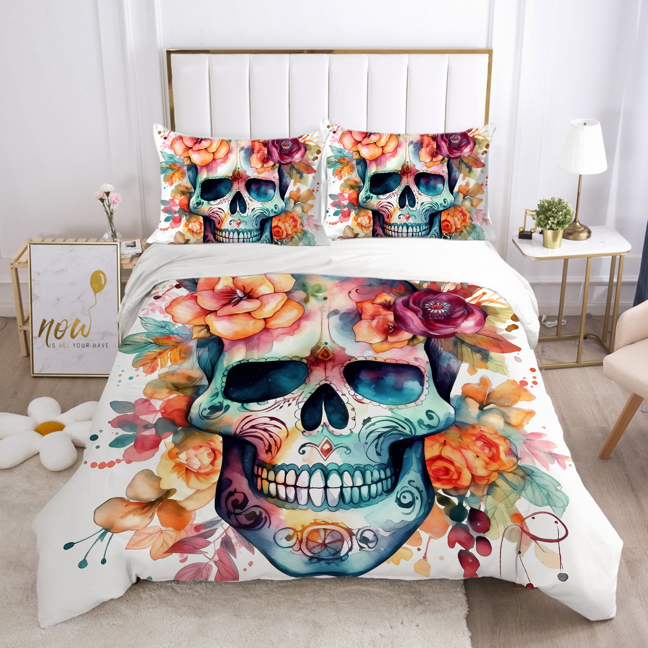 Bedding Cover Suit Color Contrast Printing Quilt Cover Suit Adult ...