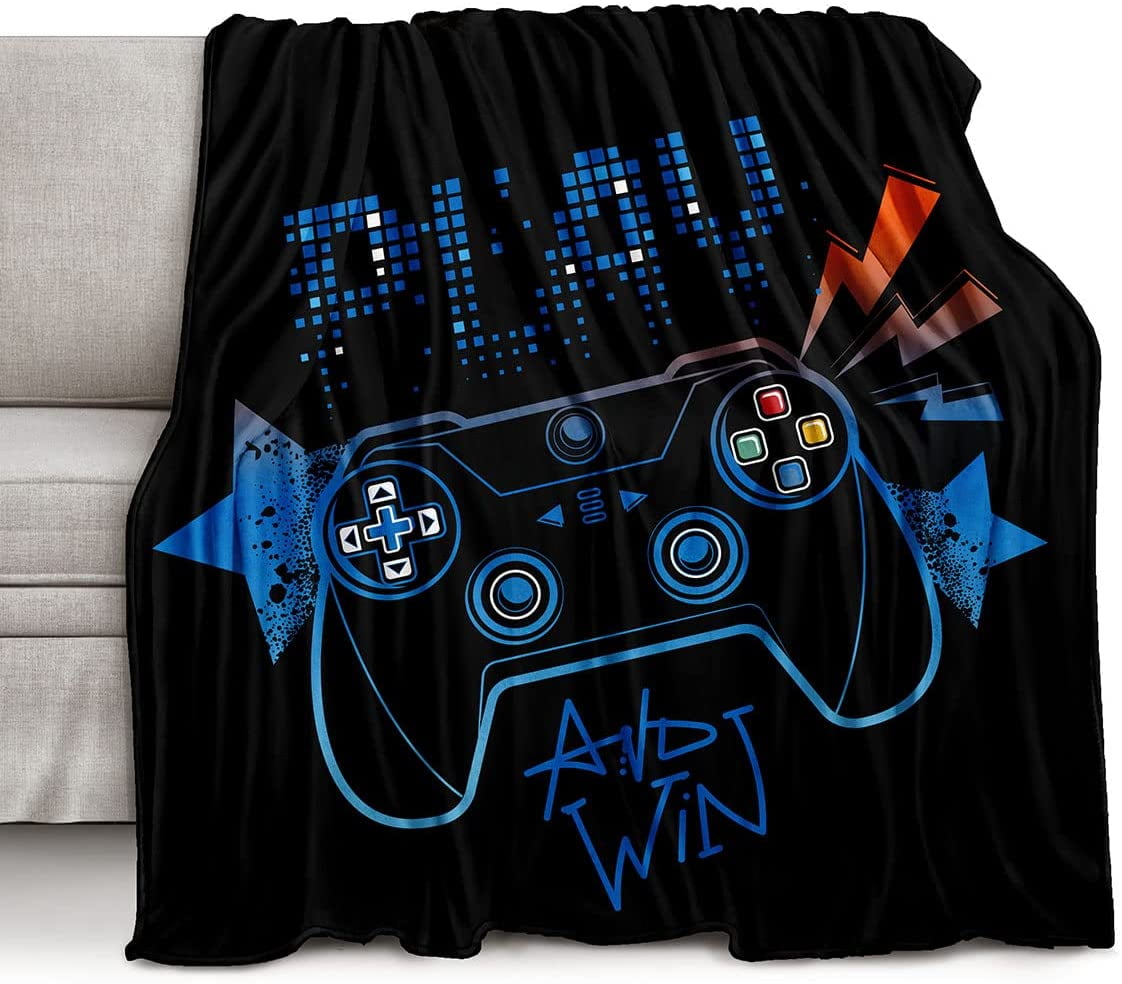 Bedding Gaming Throw Blanket Super Soft Gamer Gift for Couch Sofa for ...