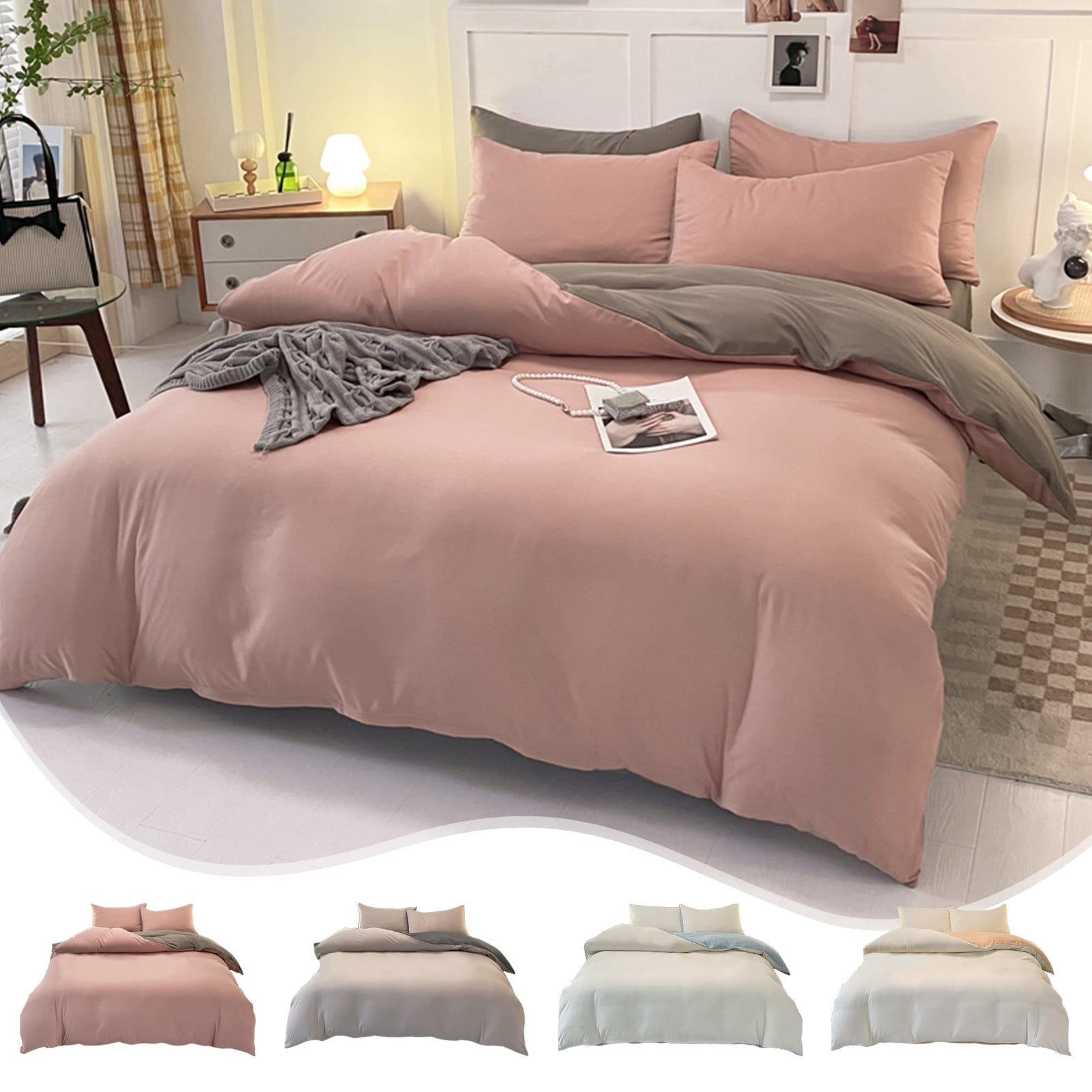 Bedding Kits,Student Dormitory 70.86 Bed Size,Cozy & Gentle 4-Piece ...