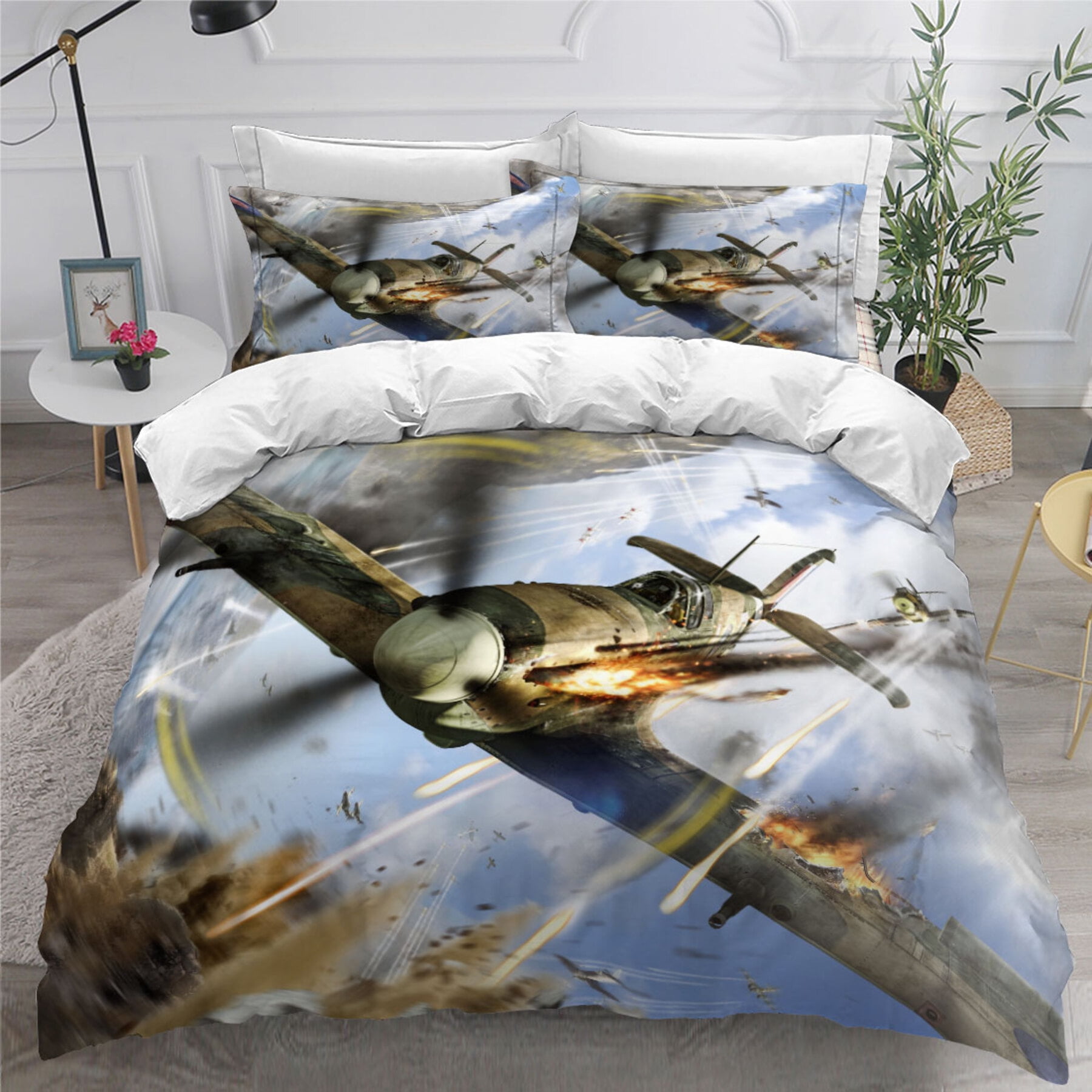 Bedding Set Action-Packed Design with Vivid Detail and Drama - Walmart.com