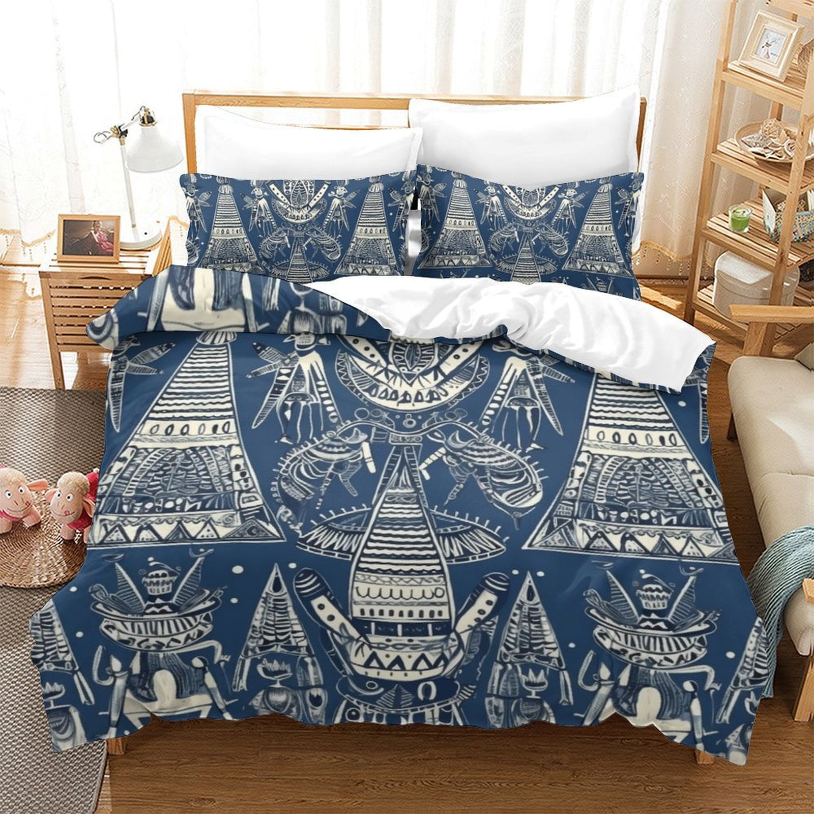 Bedding Set Ancient Abstract Patterns Printed Bedspreads Adult Vintage ...
