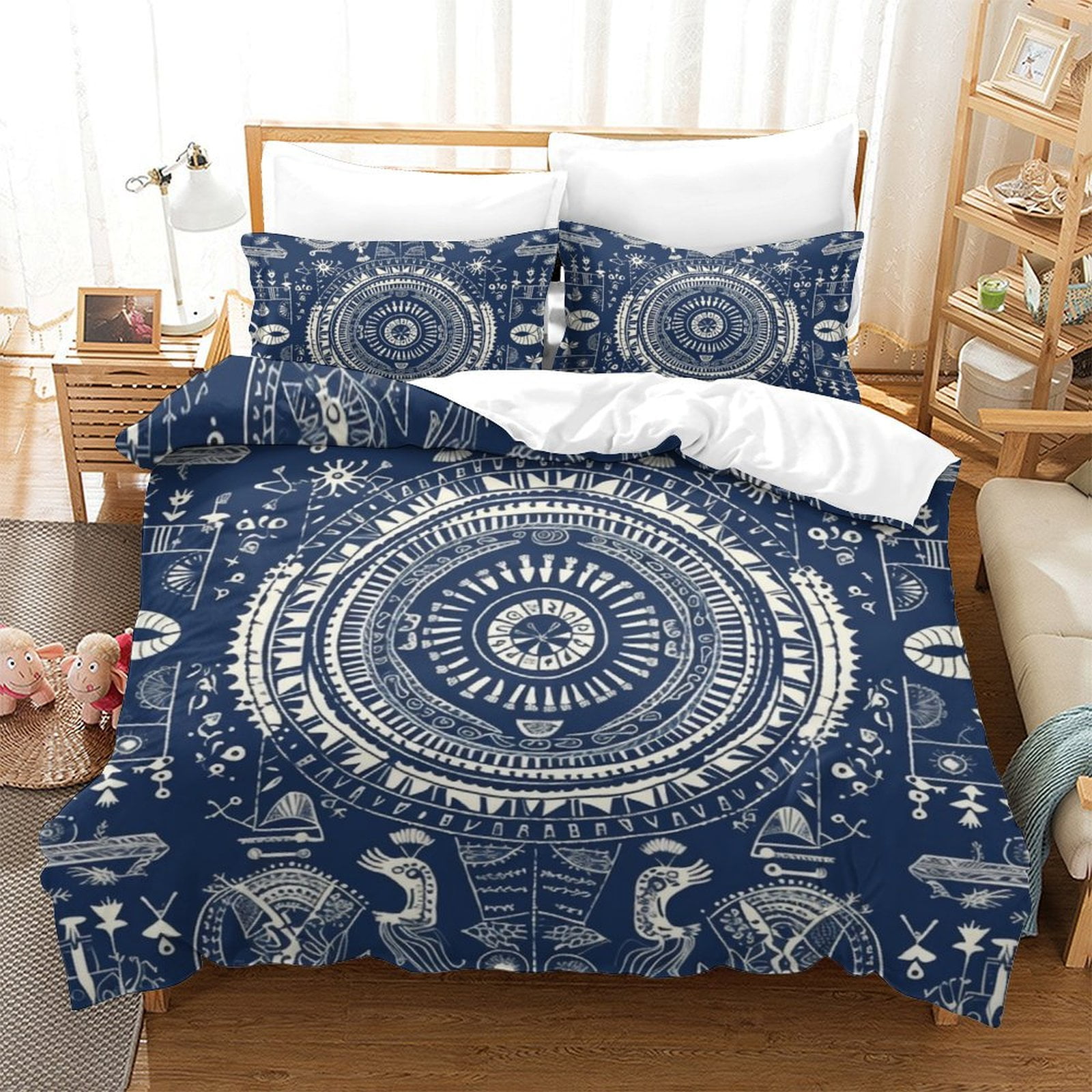 Bedding Set Ancient Abstract Patterns Printed Bedspreads Adult Vintage ...