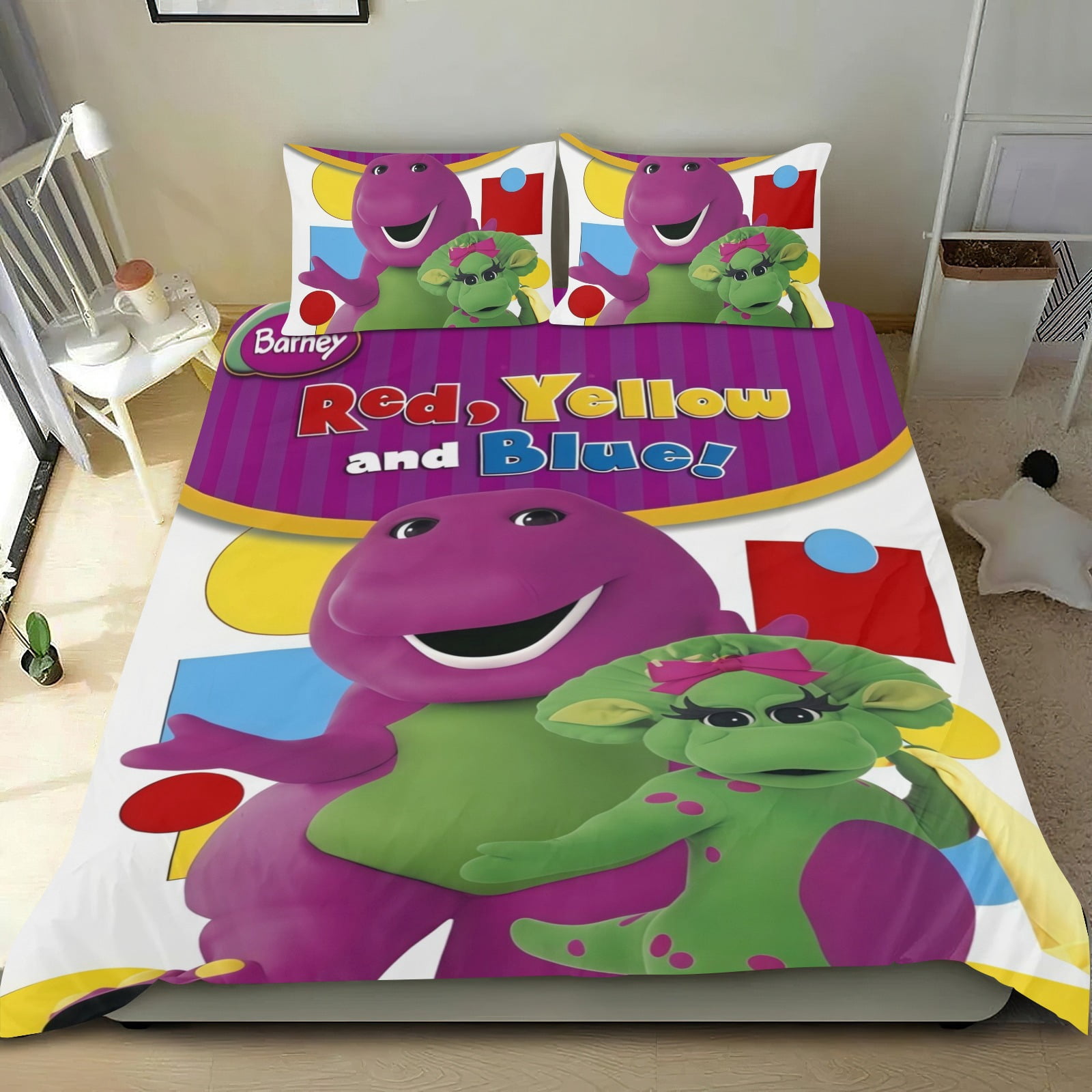 Bedding Set For Barney and Friends Comforter Cover Set Cute Duvet Cover ...