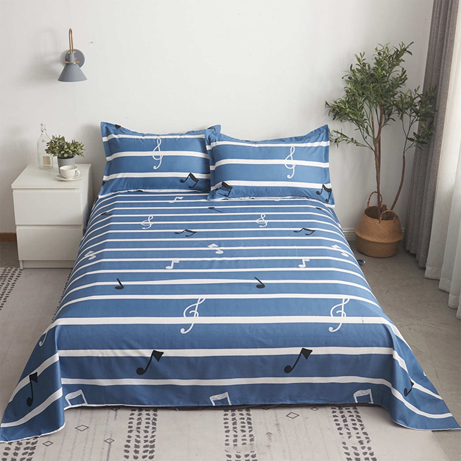 Bedding Set Bedding Sheet And Pillowcase 3 Piece Set With 2 Pillowcases ...
