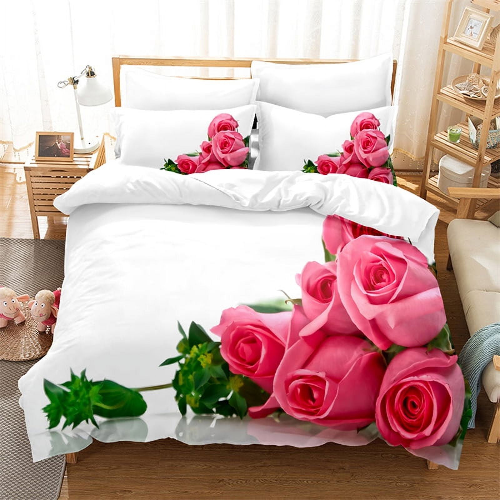 Bedding Set Colored Roses Duvet Cover High-grade Comforter Bedding Sets ...