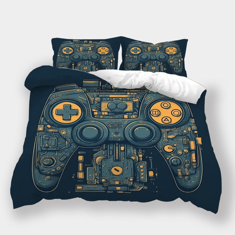 Bedding Set Comforter Cover Pillowcase Game Controller Print Bedspreads ...