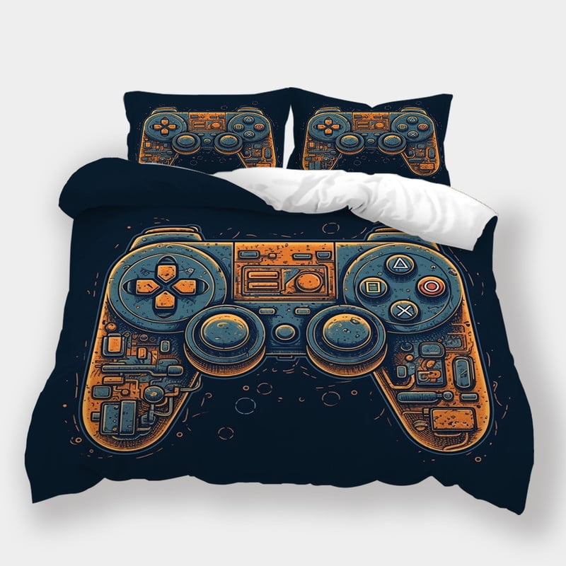 Bedding Set Comforter Cover Pillowcase Game Controller Print Bedspreads ...