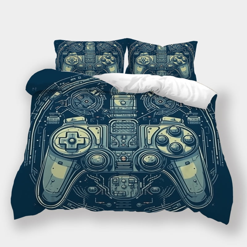 Bedding Set Comforter Cover Pillowcase Game Controller Print Bedspreads ...