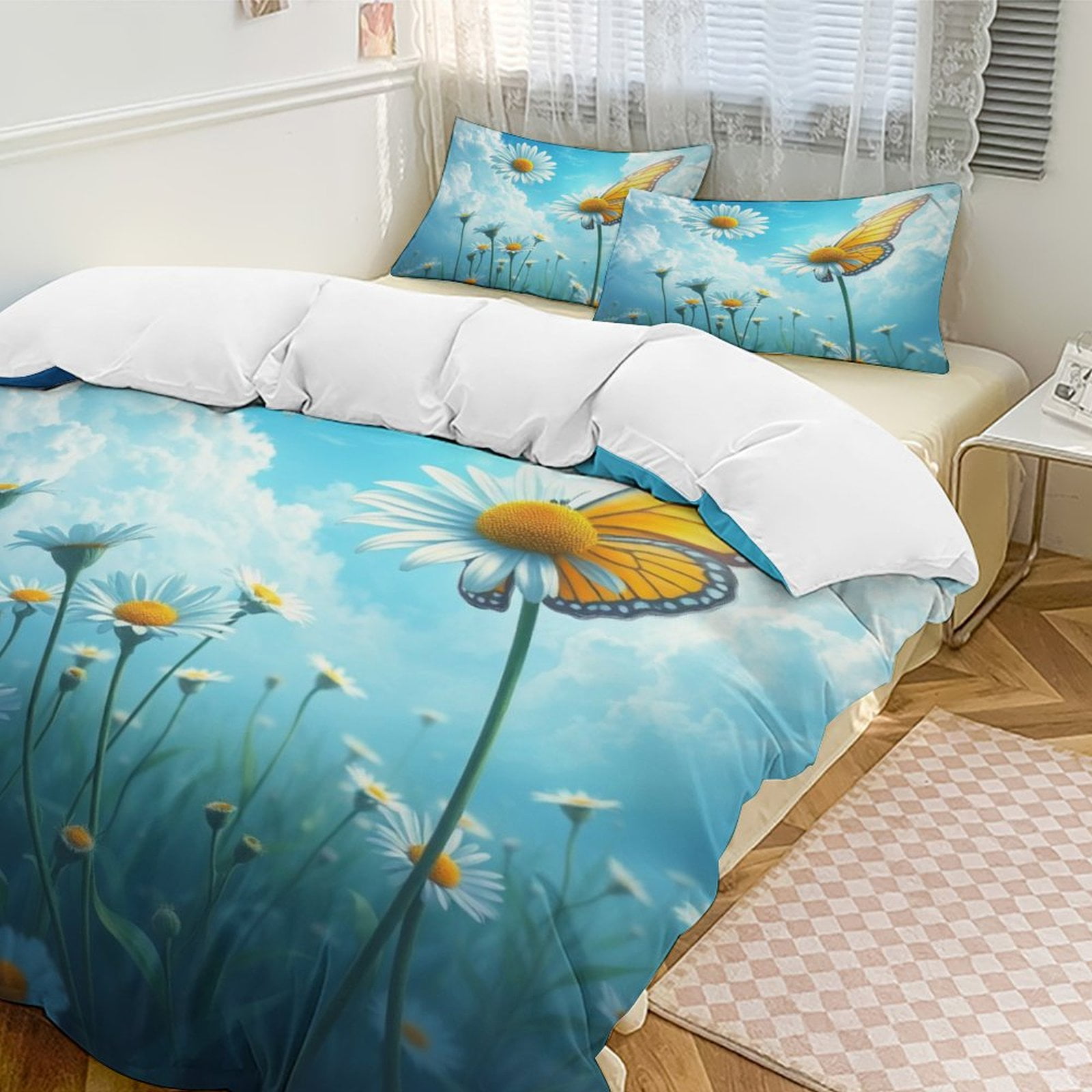 Bedding Set Daisy Bat Duvet Cover Set Comforter Cover Ultra-Soft ...