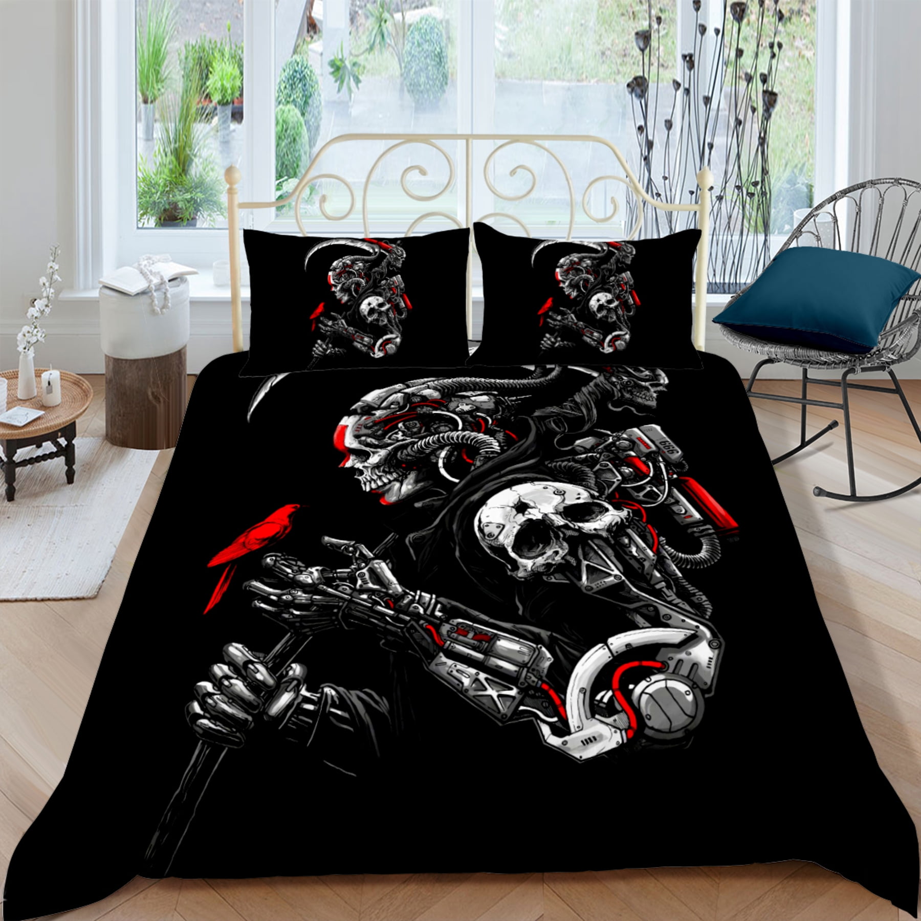 Bedding Set Dark Fantasy & Sci-Fi Design with Matching Pillowcases ...