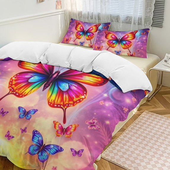 Bedding Set Enchanting Butterfly Bat Duvet Cover Set Comforter Cover ...