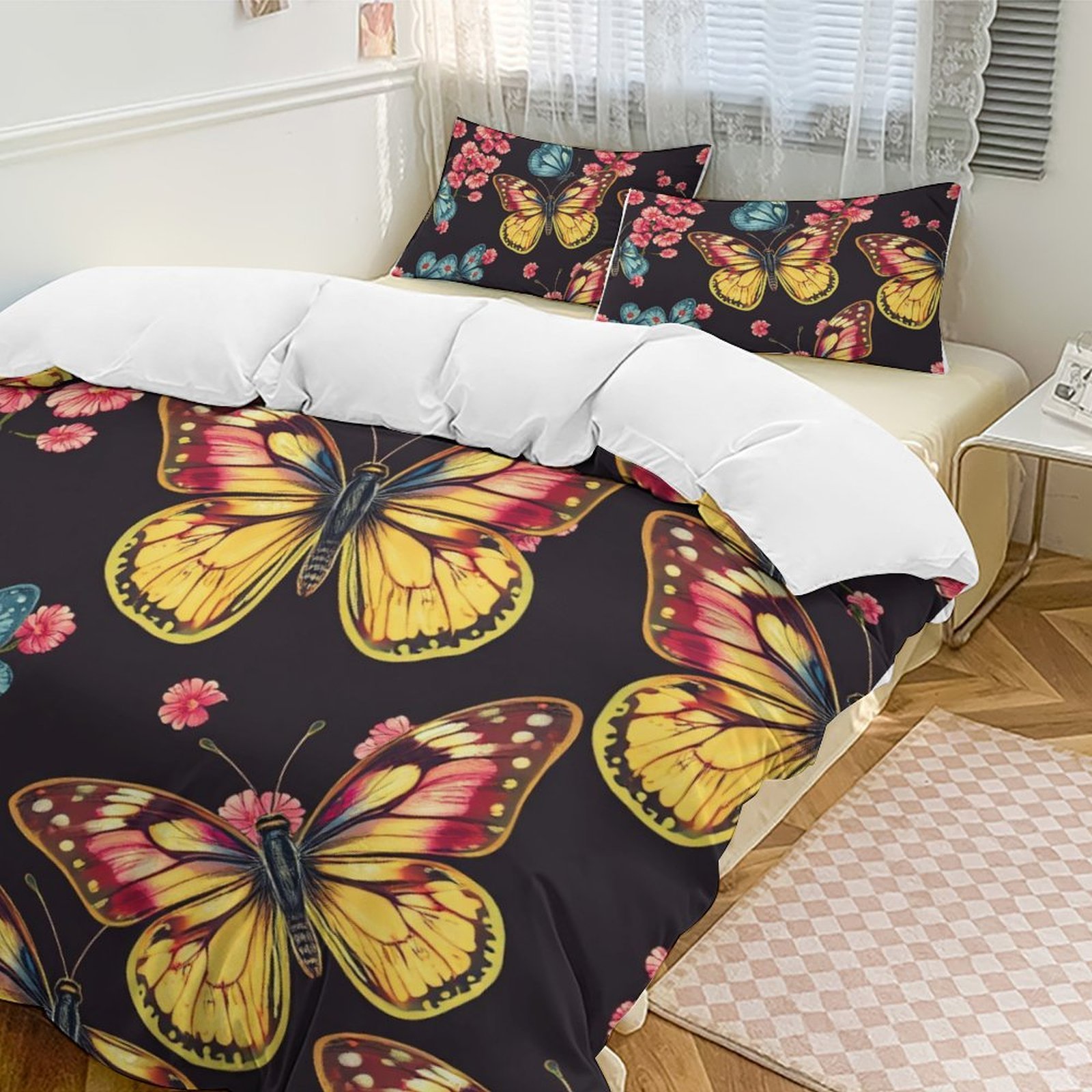 Bedding Set Enchanting Butterfly Bat Duvet Cover Set Comforter Cover ...