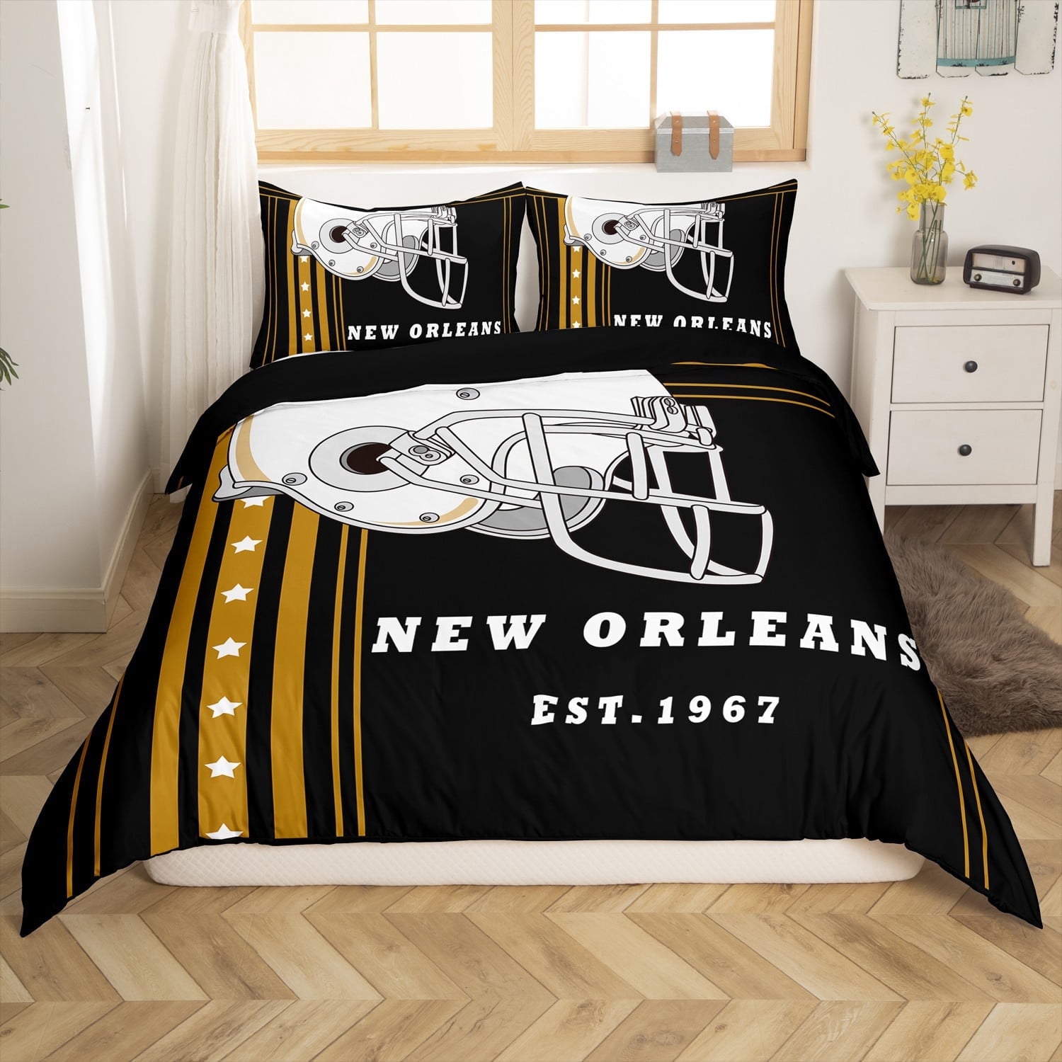 Bedding Set Football Sports Comforter Cover Twin, American Football ...