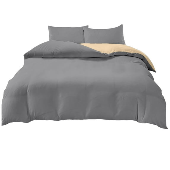 Bedding Set, Four Piece Bedding Set, Double Sided Multicolor Polyester ...