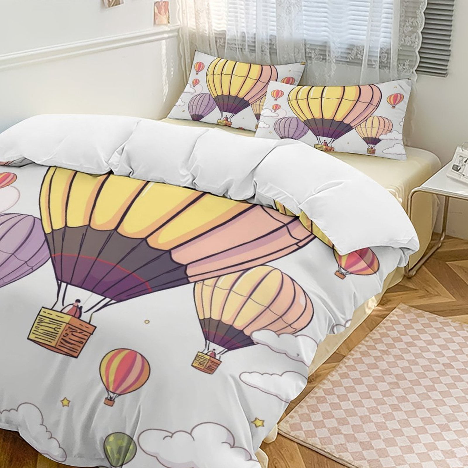 Bedding Set Hot Air Balloon Bat Duvet Cover Set Comforter Cover Ultra ...