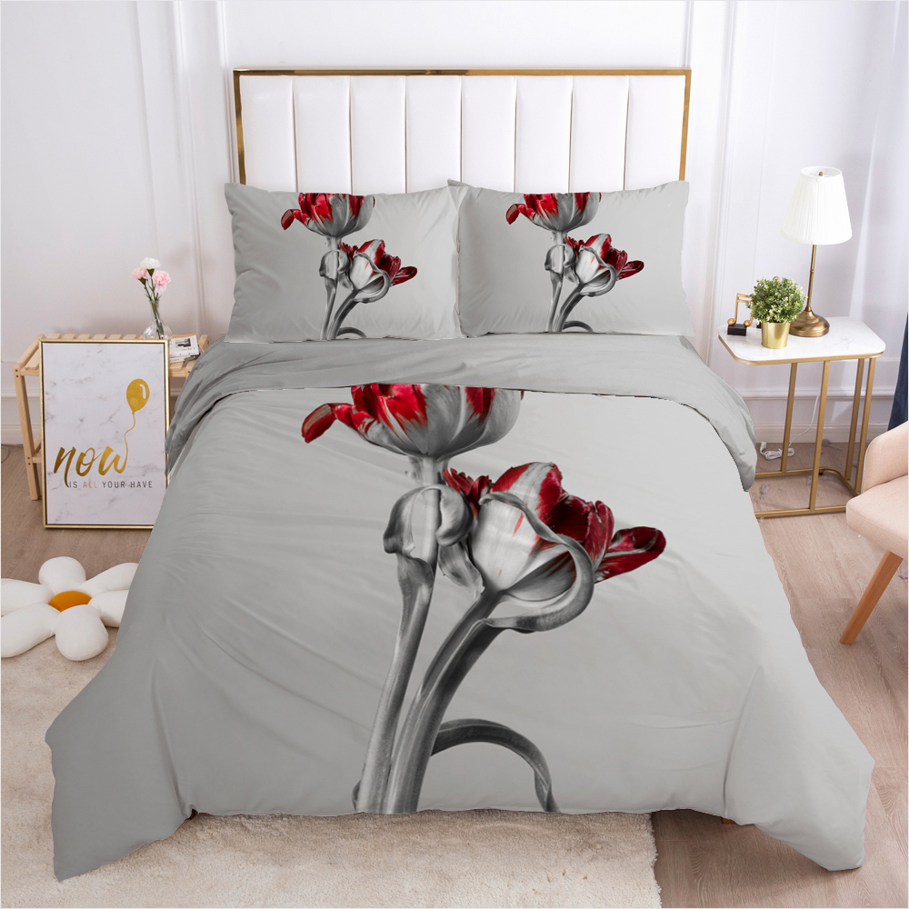 Bedding Set King/ Size Duvet Cover Pillowcases Comforter Quilt Blanket ...
