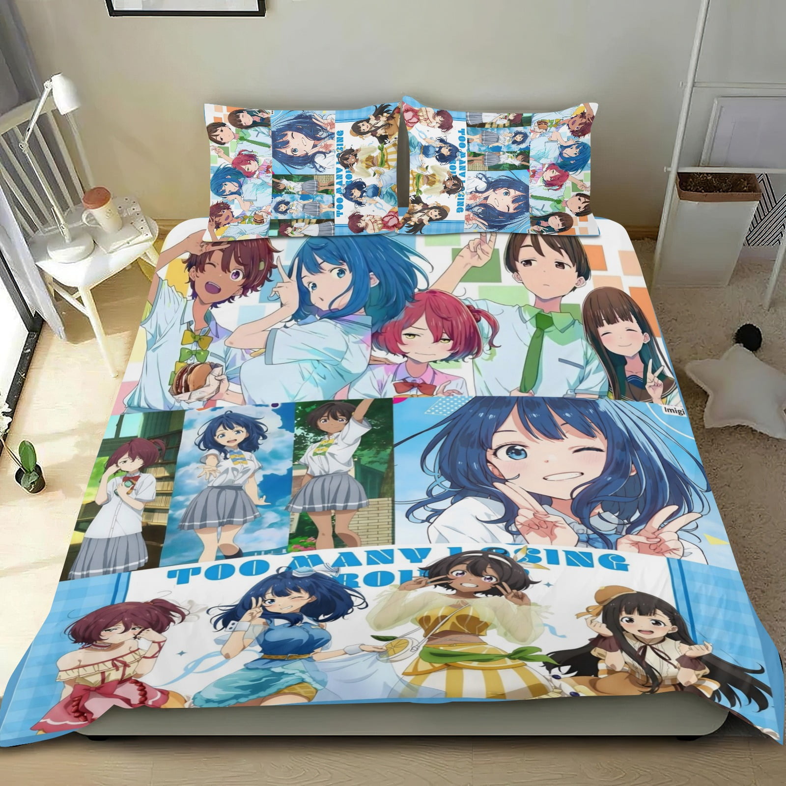 Bedding Set For Too Many Losing Heroines Comforter Set Cute Duvet Cover ...