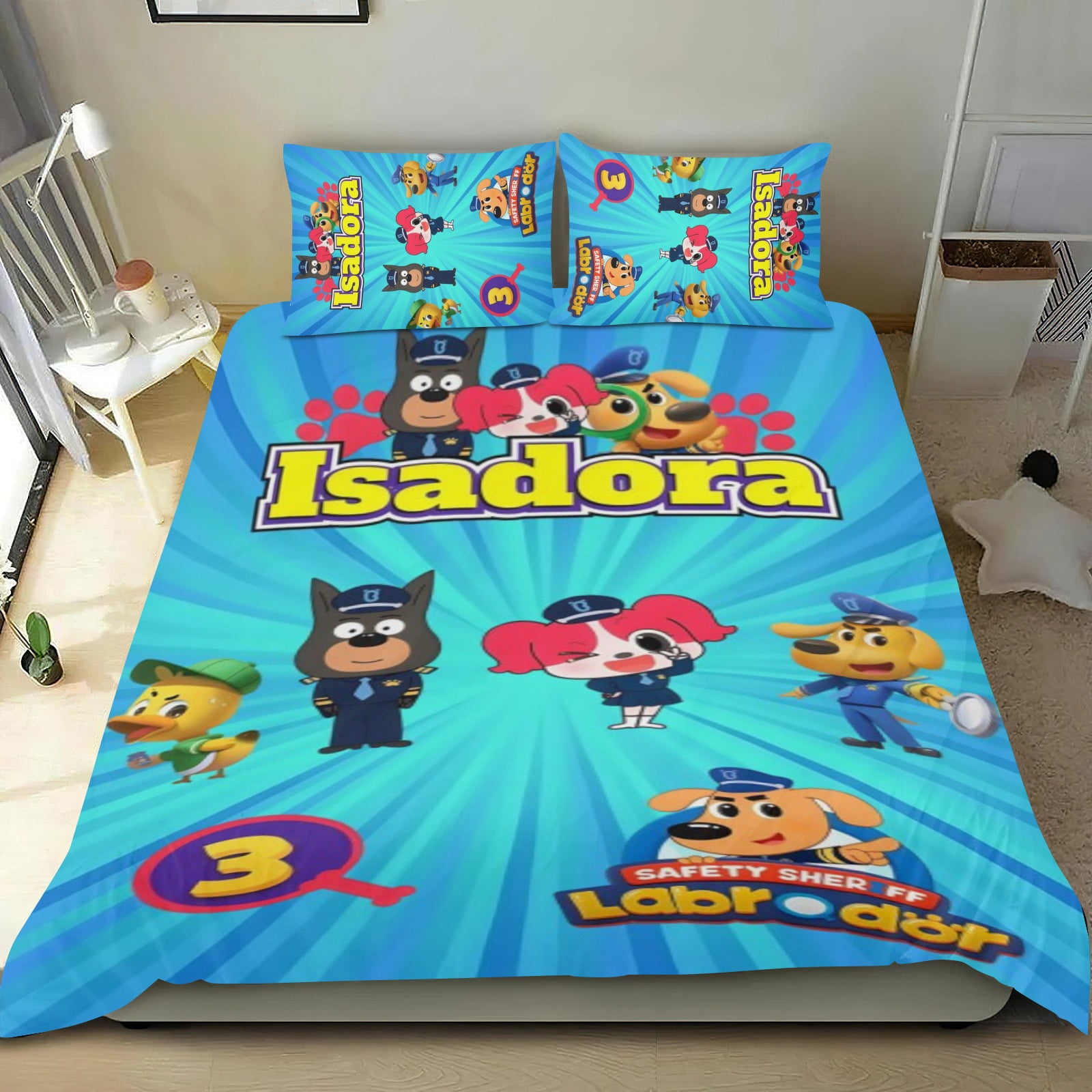 Bedding Set For Sheriff Labrador Comforter Cover Set Cute Duvet Cover ...