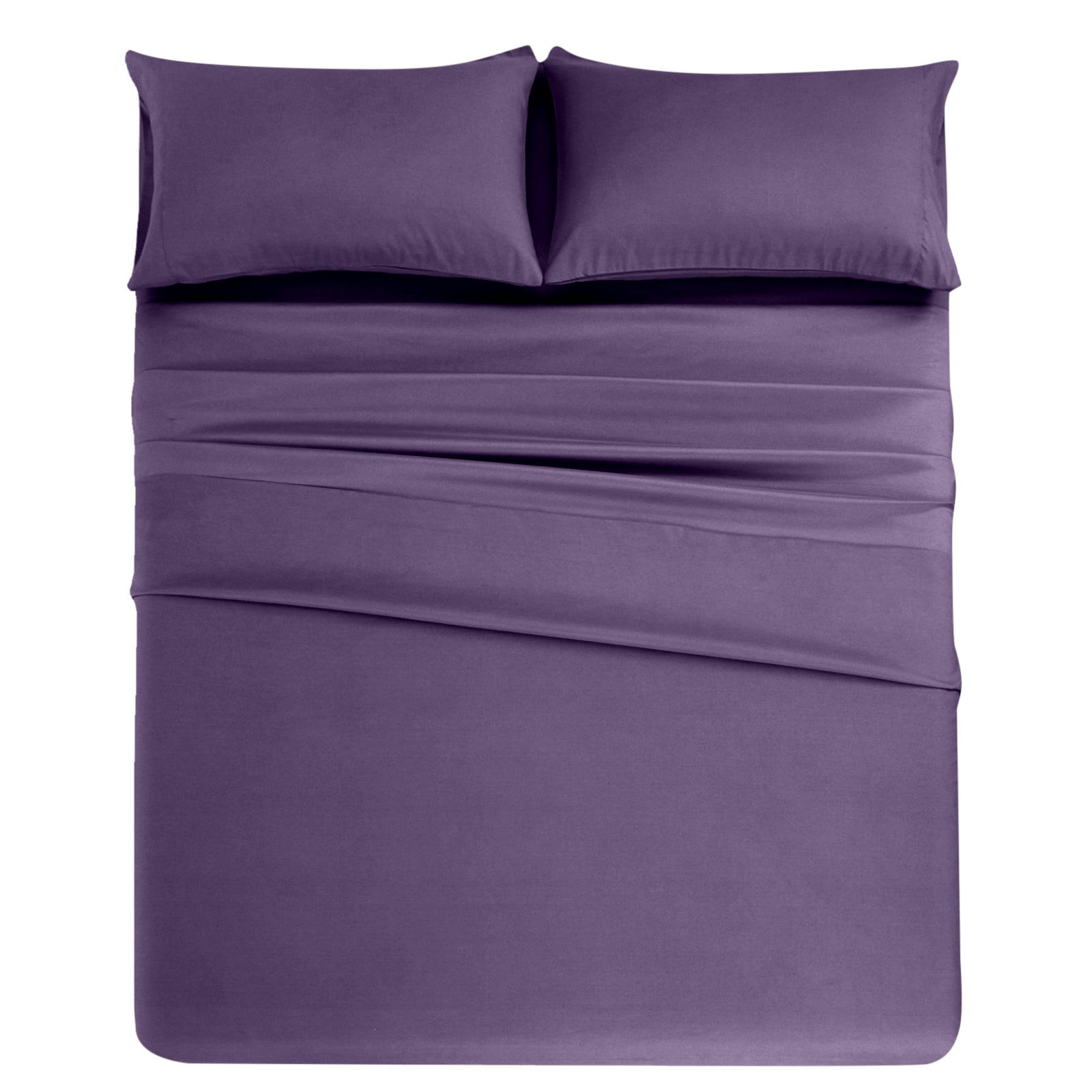 Bedding Set Size 4 Piece Bed Sheet Set Soft Microfiber Comforter Cover ...