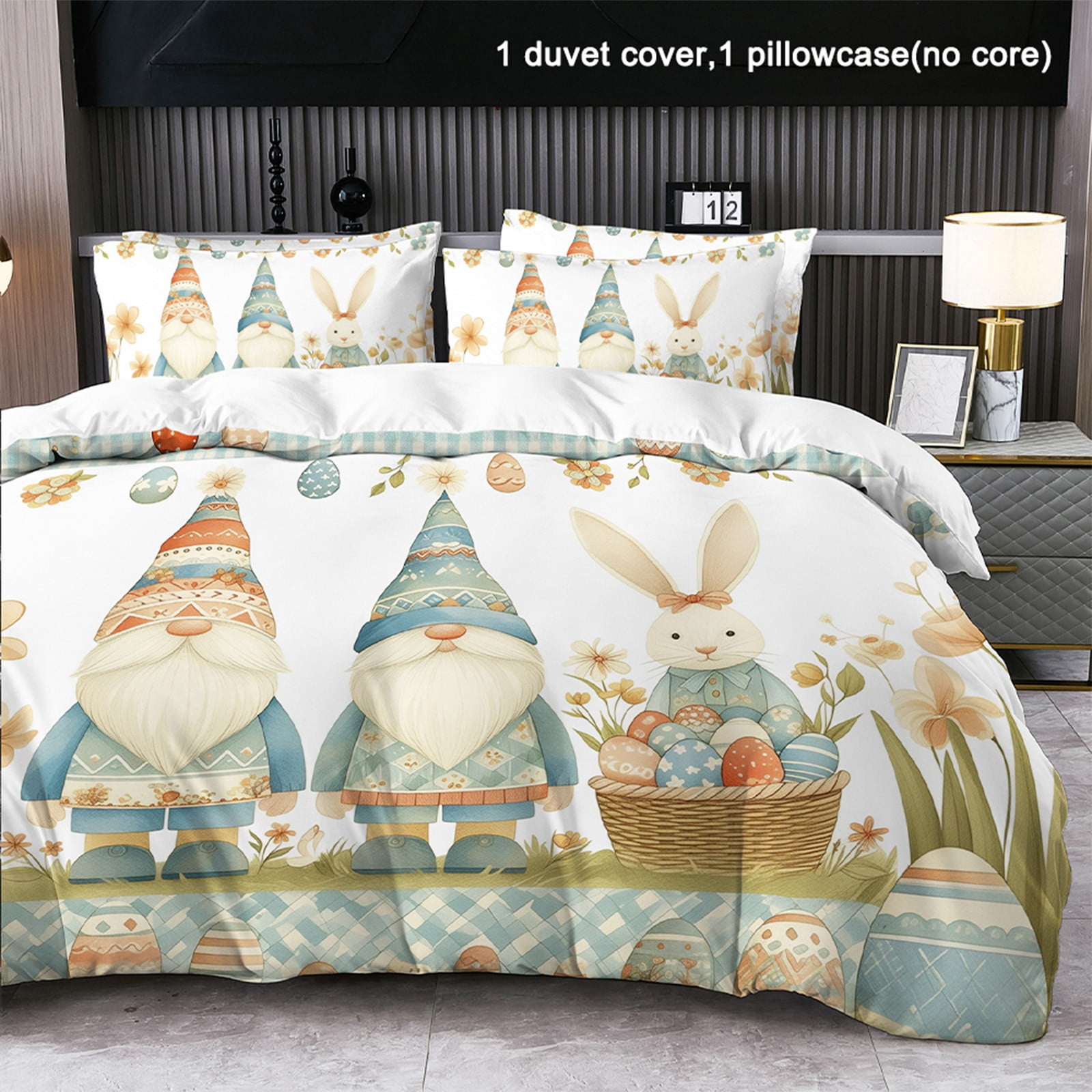 Bedding Set Three Piece Cute Children's Digital Printed Bed Sheet ...